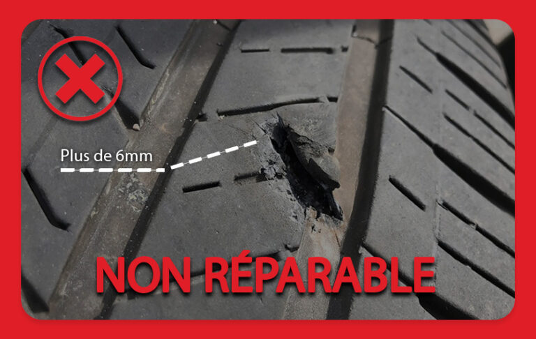 PNEU CREVÉ: RÉPARABLE OU À REMPLACER?